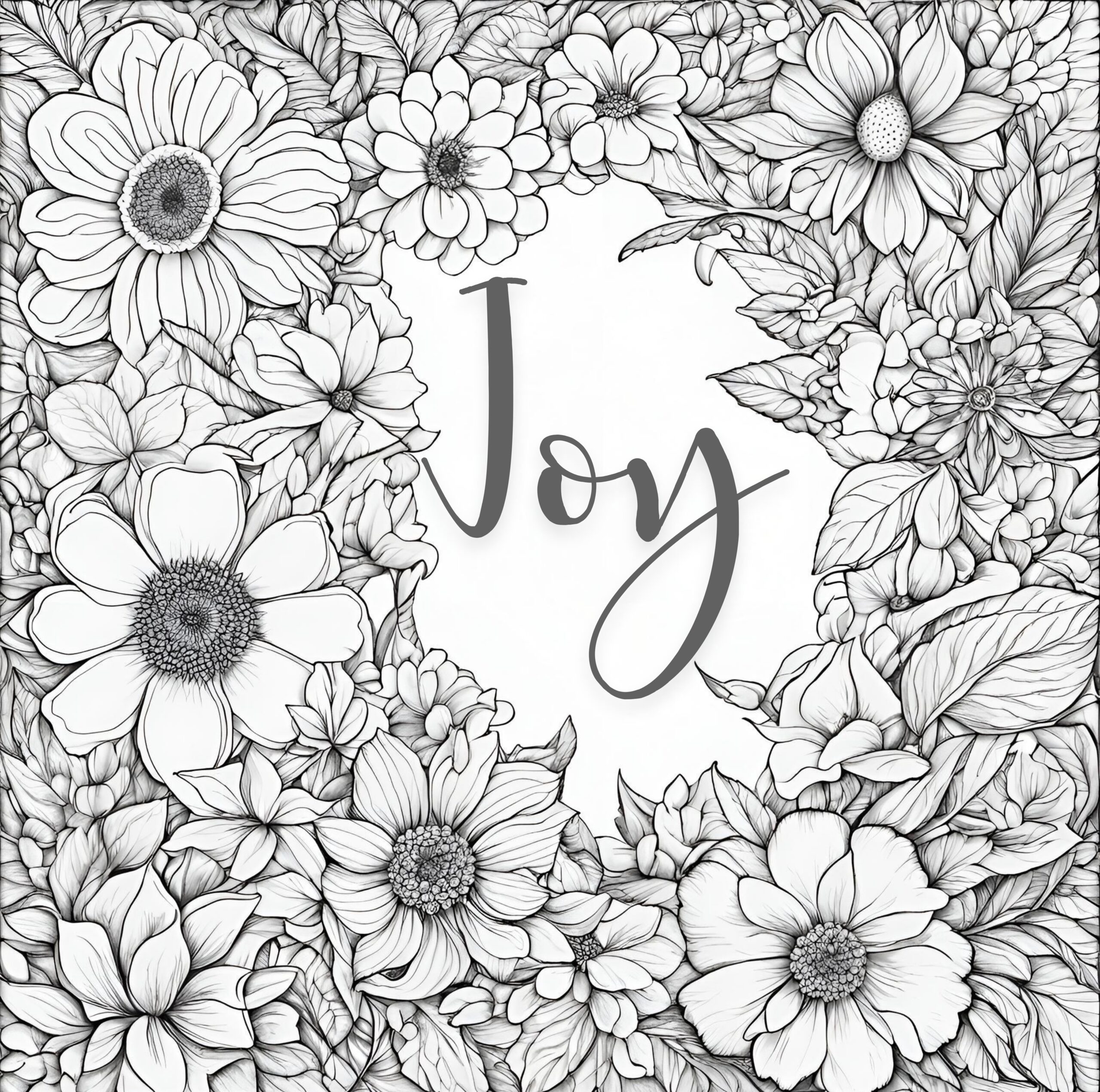 Free Download - Joy Positive Affirmation Coloring Page - LV Creative ...